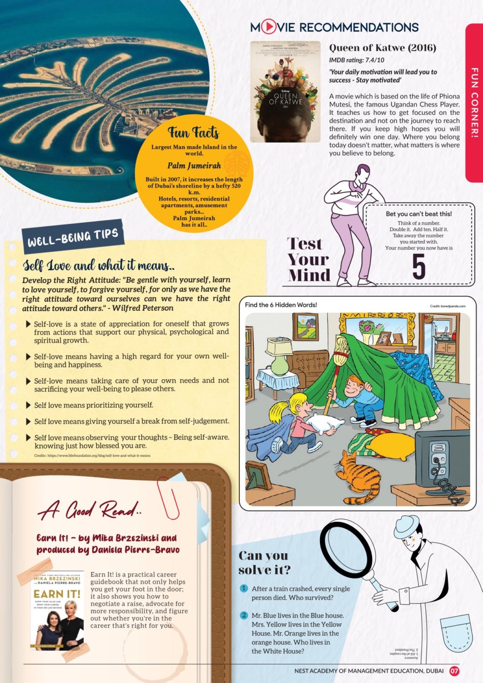 Fun Corner - NAME DUBAI - Nest Academy of Management Education, Dubai, UAE